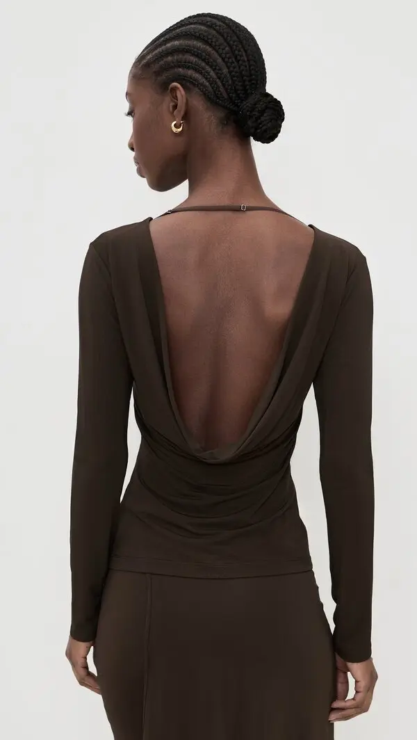 Helmut Lang Cowl Back Top