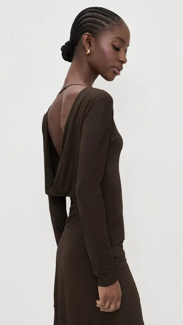 Helmut Lang Cowl Back Top