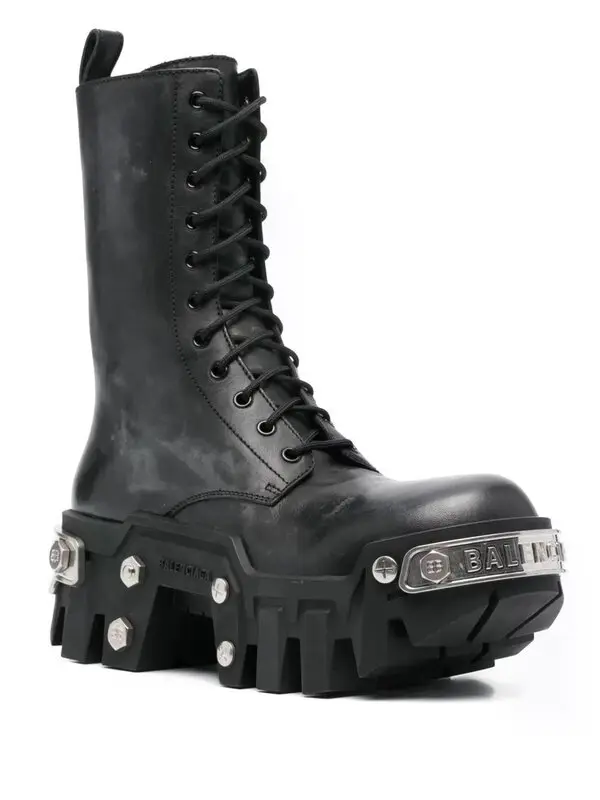 Balenciaga Bulldozer" Lace-up Platform Boots