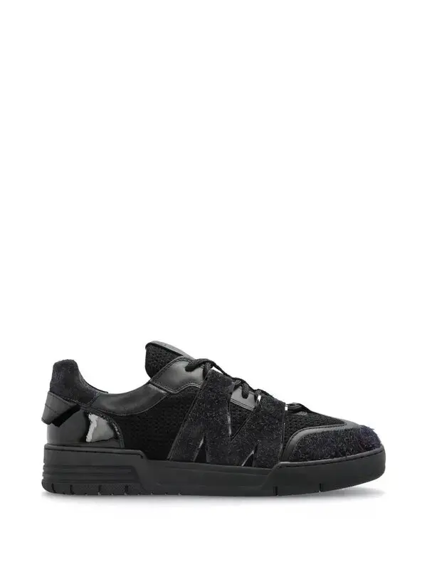 Moschino M-logo Lace-up Sneakers - Black