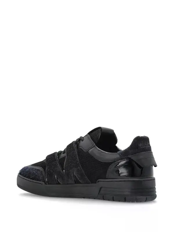 Moschino M-logo Lace-up Sneakers - Black