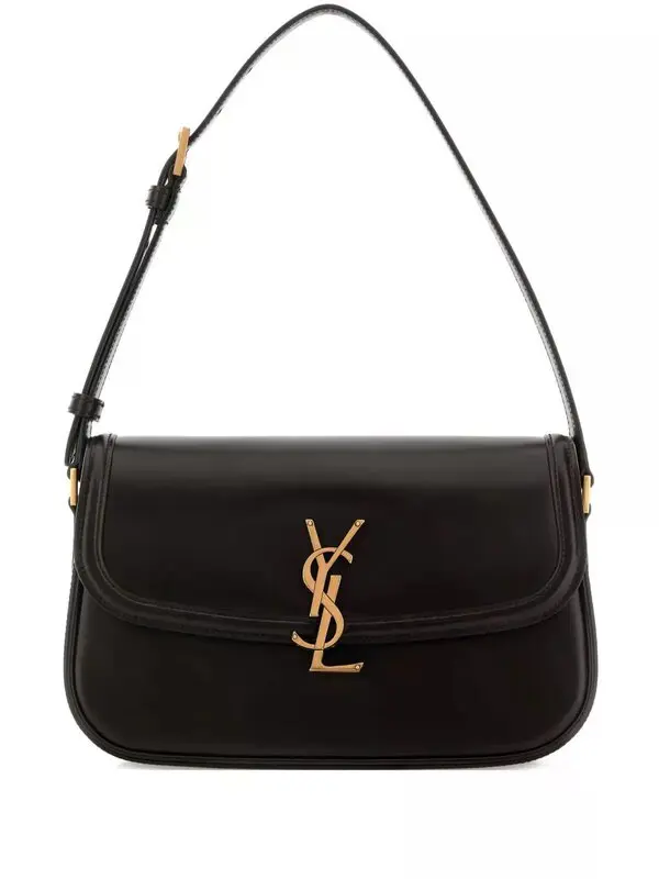 Saint Laurent Small Solferino Logo Shoulder Bag - Brown