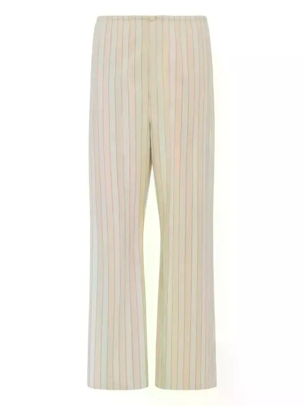 MAISON MARGIELA Striped Pocket Trousers - Neutrals