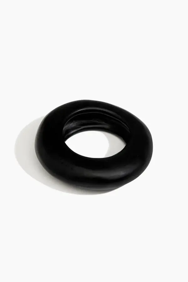 Dinosaur Designs Large Drift Bangle - Black