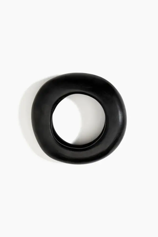 Dinosaur Designs Large Drift Bangle - Black