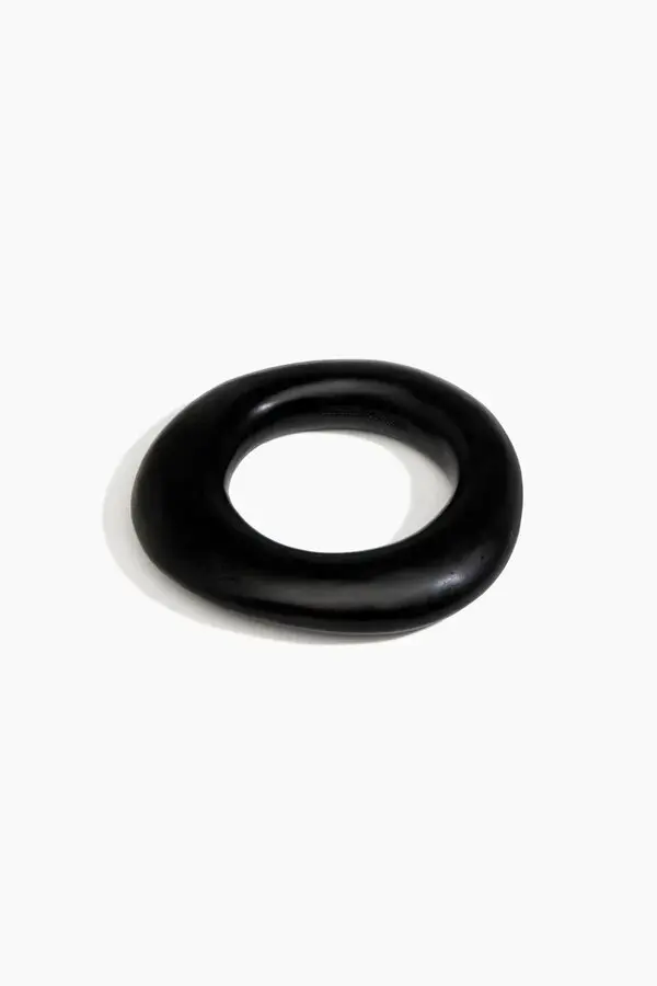 Dinosaur Designs Medium Drift Bangle - Black