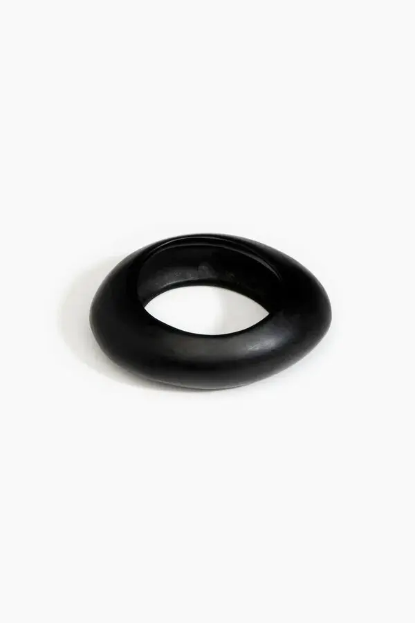 Dinosaur Designs Resin Rock Bangle - Black