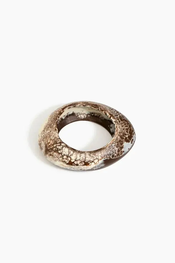 Dinosaur Designs Resin Rock Bangle - Cappuccino