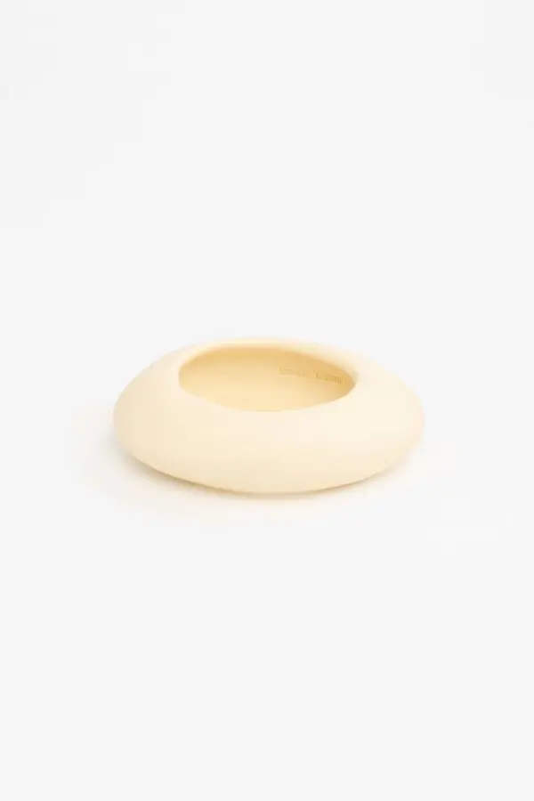 Dinosaur Designs Resin Rock Bangle - Cream