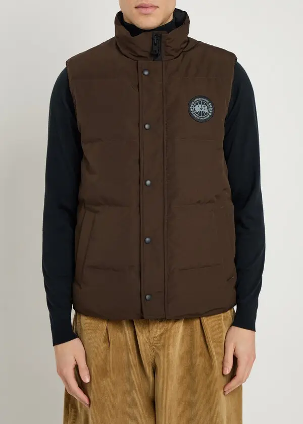 Canada Goose Garson Padded Arctic-tech Gilet - Brown