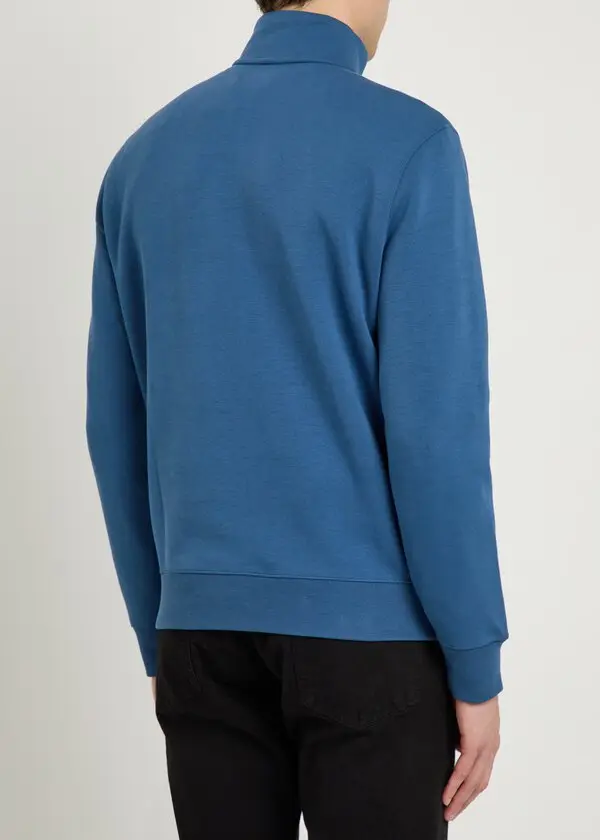 Polo Ralph Lauren Cotton-blend Half-zip Sweatshirt - Blue