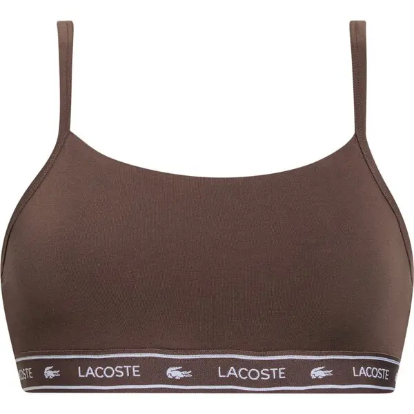 Lacoste Stretch Cotton Bralette - Grume