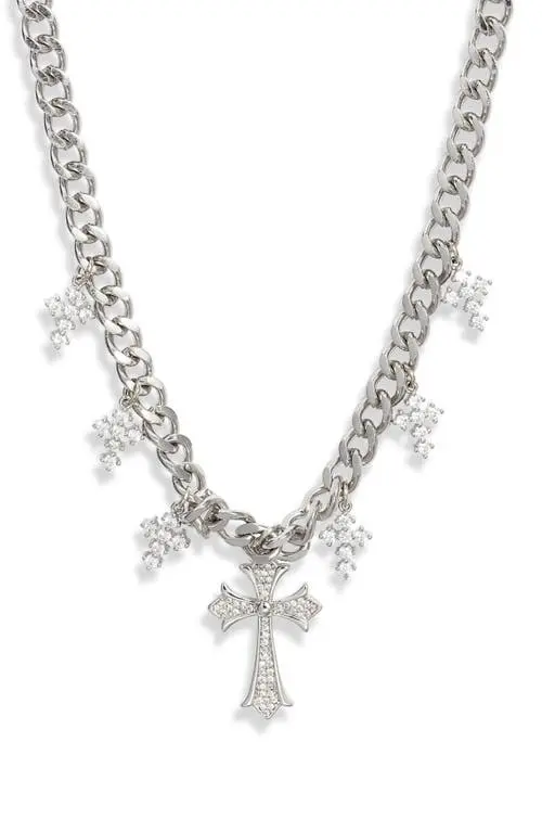 VIDAKUSH Cross Royalty Necklace - Silver