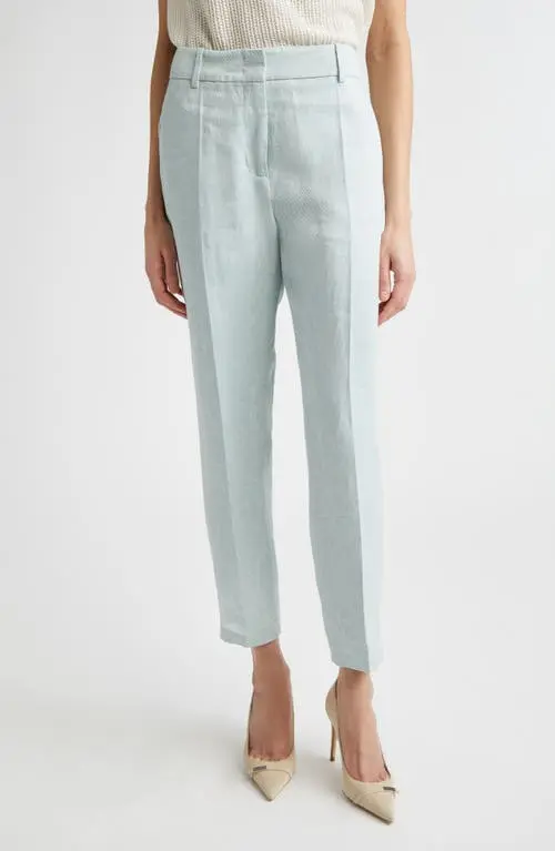 Eleventy Slim-fit Linen Trousers