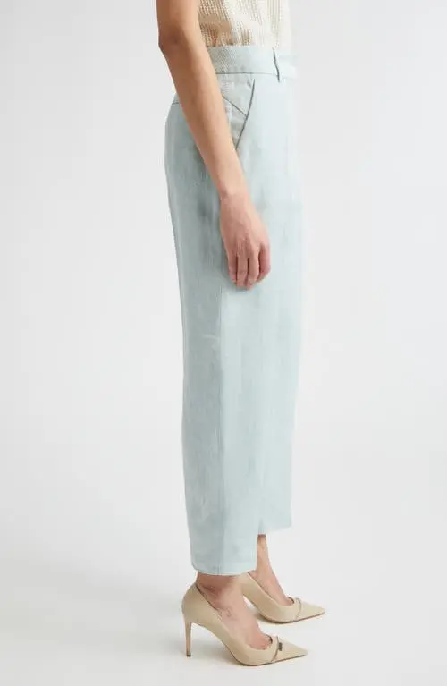 Eleventy Slim-fit Linen Trousers