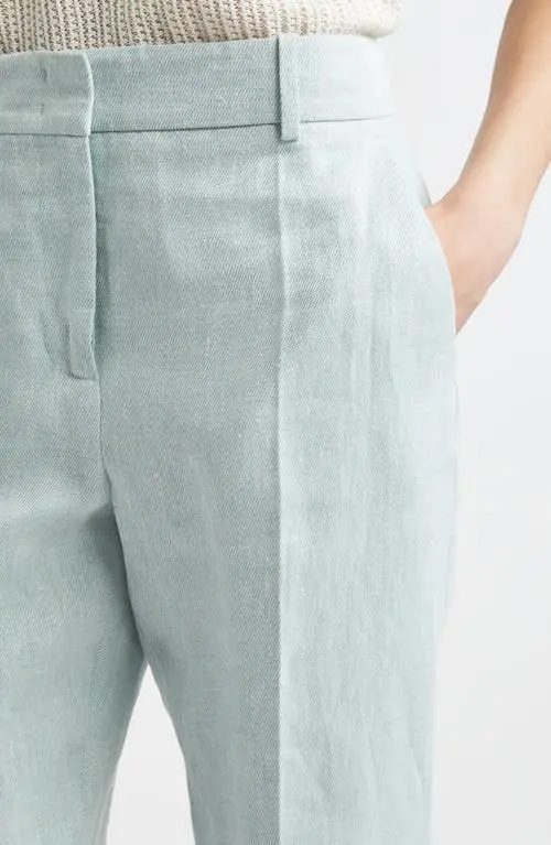 Eleventy Slim-fit Linen Trousers