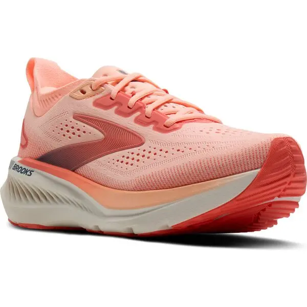 Brooks Glycerin Gts 23 Running Shoe - Coral/peach/spellbound