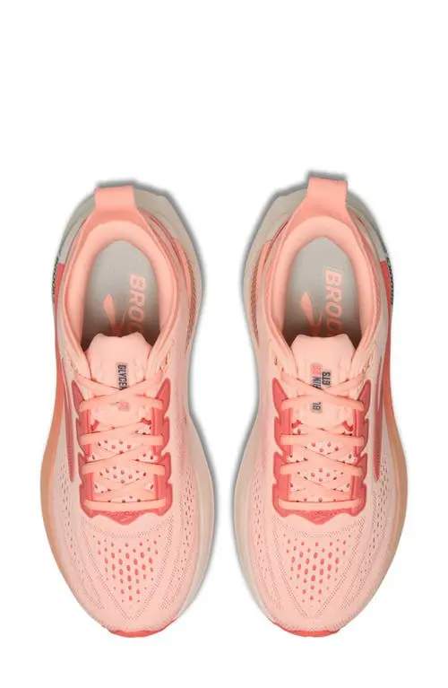 Brooks Glycerin Gts 23 Running Shoe - Coral/peach/spellbound