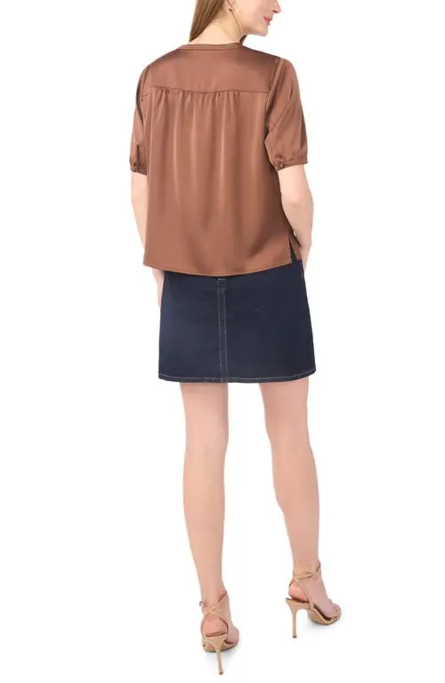 Vince Camuto Tie-front Satin Top