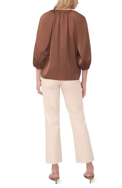 Vince Camuto Raglan Sleeve Satin Top
