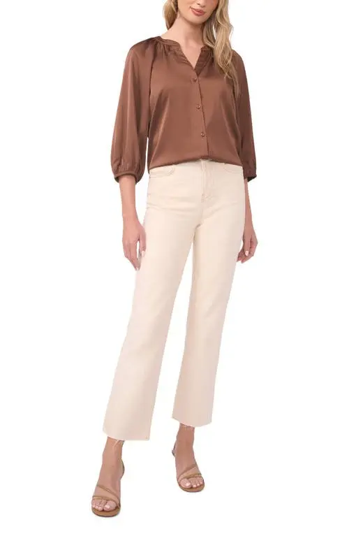 Vince Camuto Raglan Sleeve Satin Top