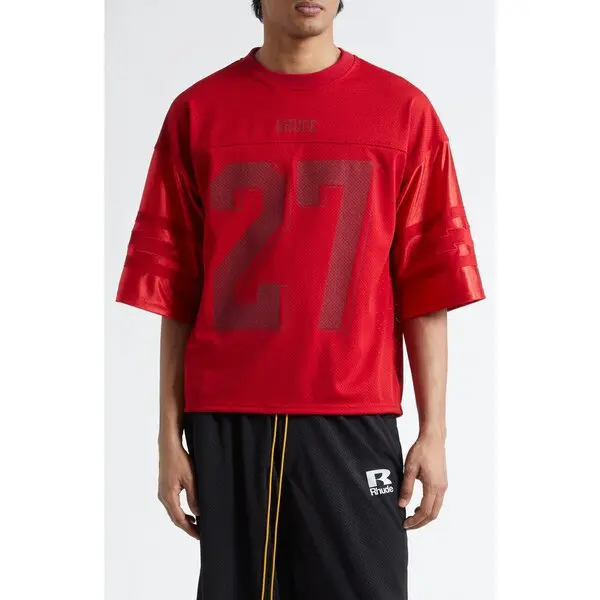 Rhude Lightning Football Jersey - Red/red
