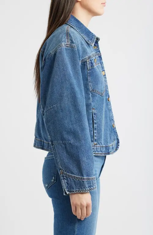 Wit & Wisdom Cropped Denim Trucker Jacket