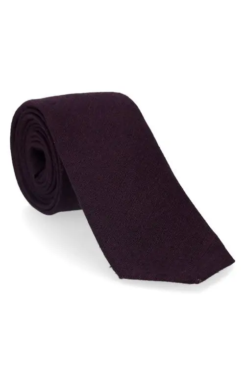 FORTELA Hemp Imperial Neck Tie - Burgundy