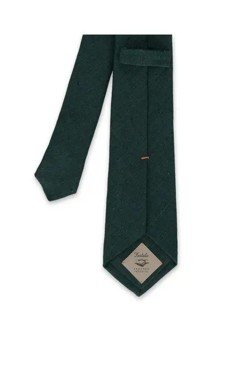 FORTELA Hemp Imperial Neck Tie - Forest Green