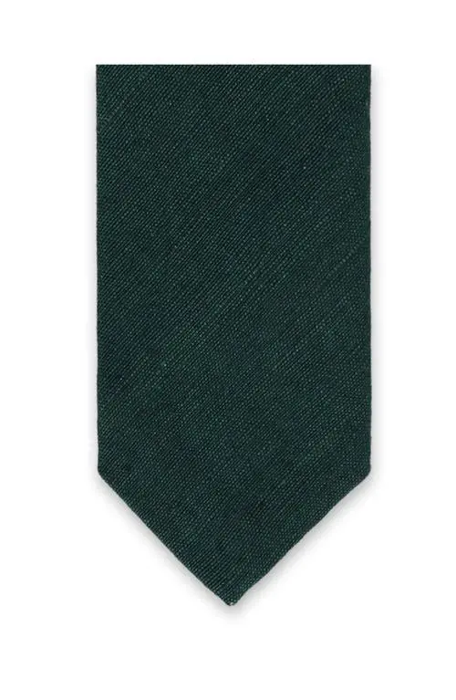 FORTELA Hemp Imperial Neck Tie - Forest Green