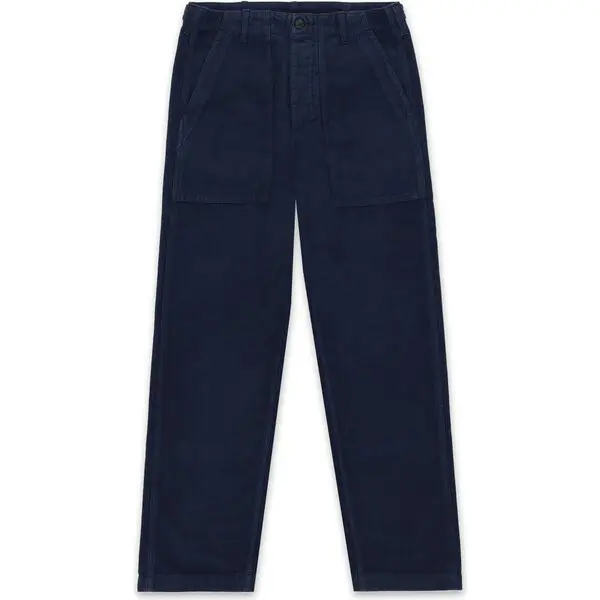 FORTELA Moleskin Fatigue Trousers - Dark Blue
