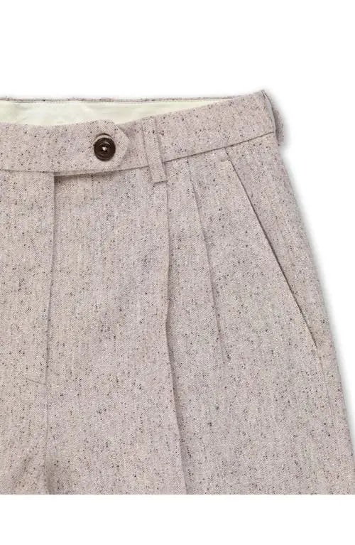 FORTELA High-waisted Pleated Trousers