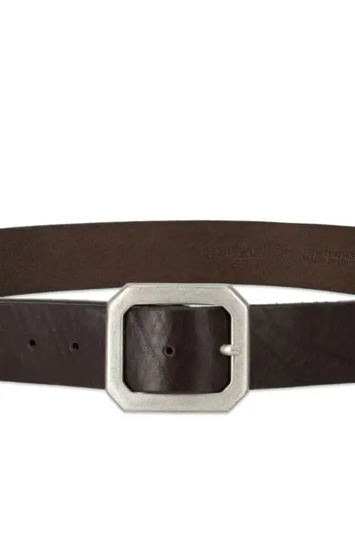 FORTELA Oregon Leather Belt - Dark Brown