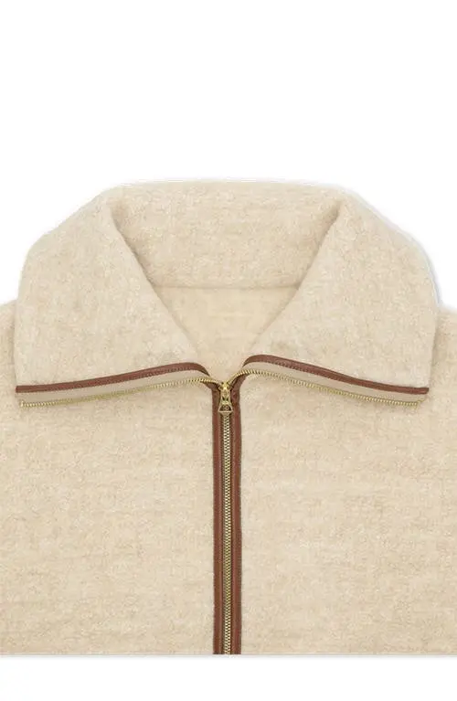 FORTELA Teddy Cashmere Silk Jacket - Cream