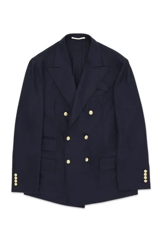 FORTELA Classic Double-breasted Merino Wool Jacket