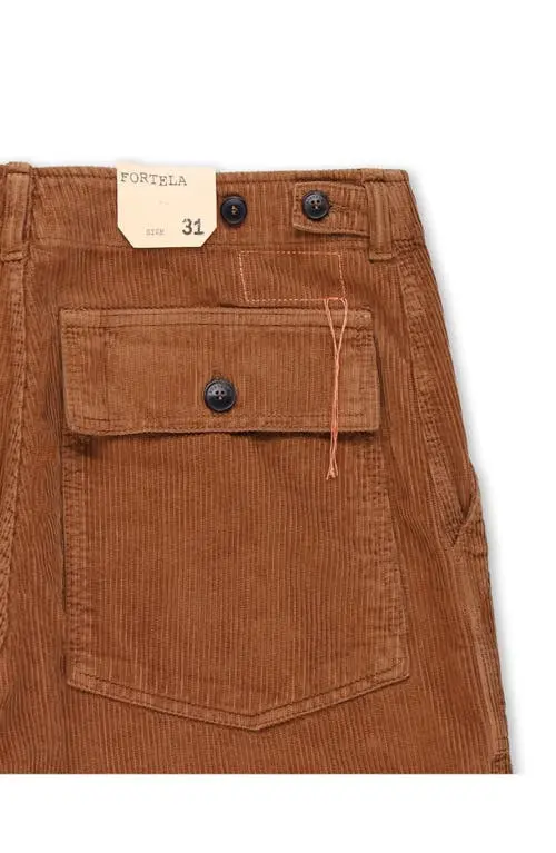 FORTELA Vintage Corduroy Fatigue Trousers