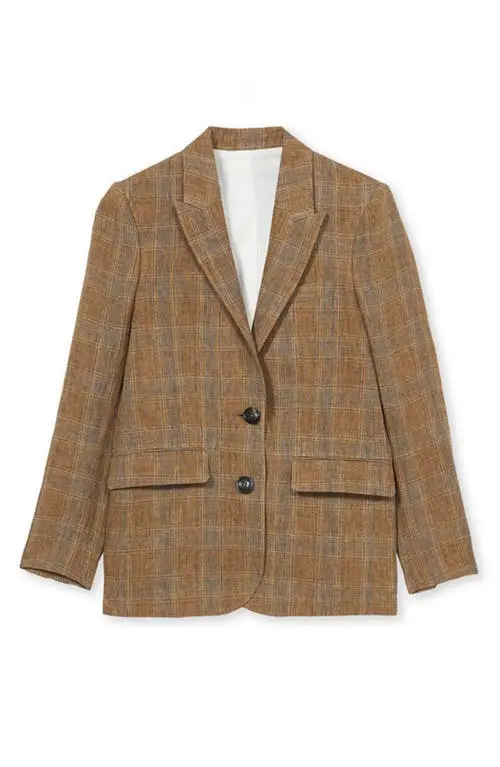 FORTELA Bella Check Linen Jacket