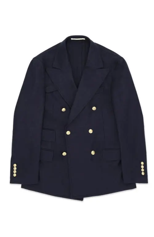 FORTELA Classic Double-breasted Merino Wool Blazer