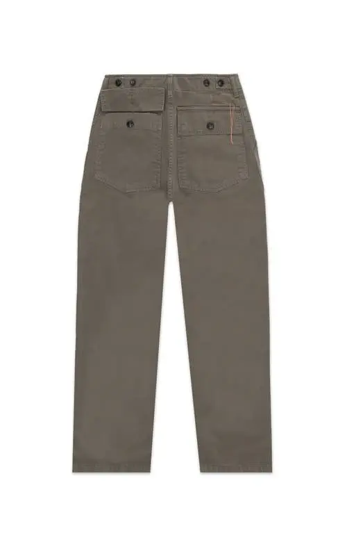 FORTELA Military Style Vintage Trousers - Leather