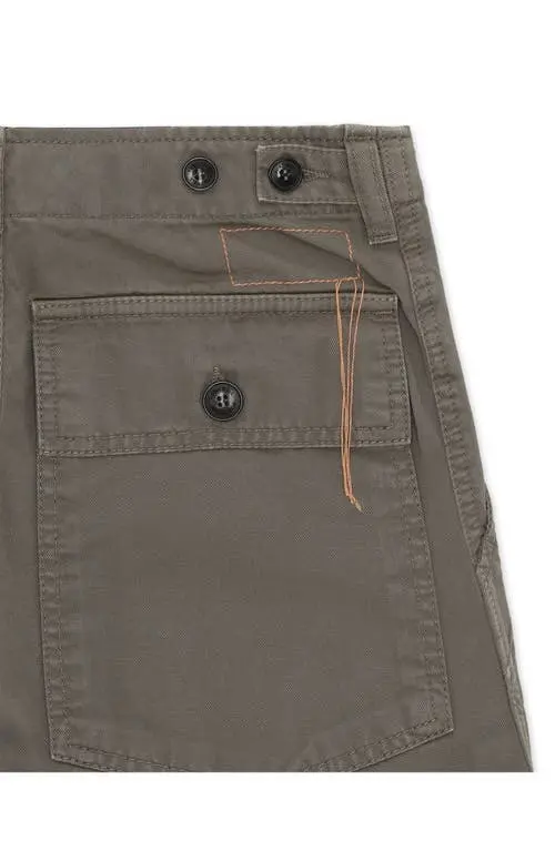 FORTELA Military Style Vintage Trousers - Leather