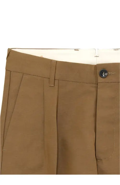 FORTELA Regular-fit Pleated Bermuda Shorts
