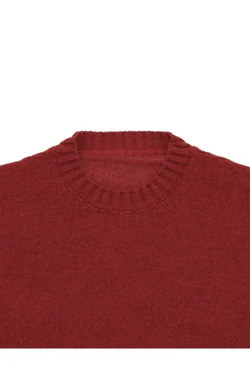 FORTELA Merino Wool Crewneck Sweater - Red