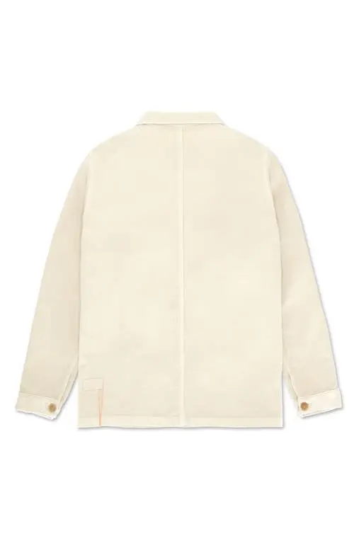 FORTELA Fergus Moleskin Chore Jacket - Cream