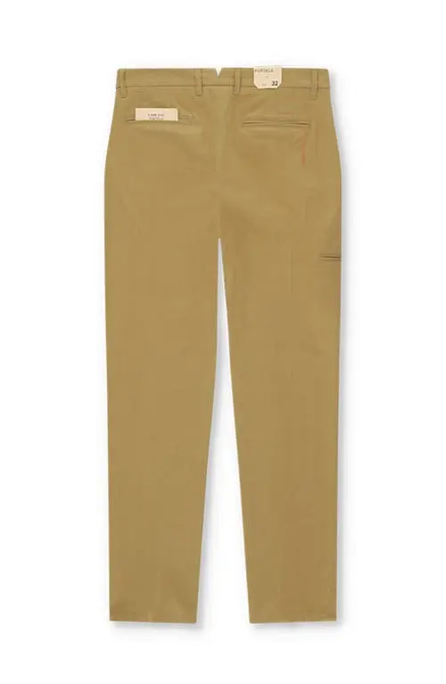 FORTELA Tapered Cotton Trousers