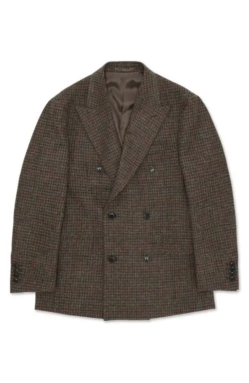 FORTELA Shetland Wool Double-breasted Jacket - Multicolor
