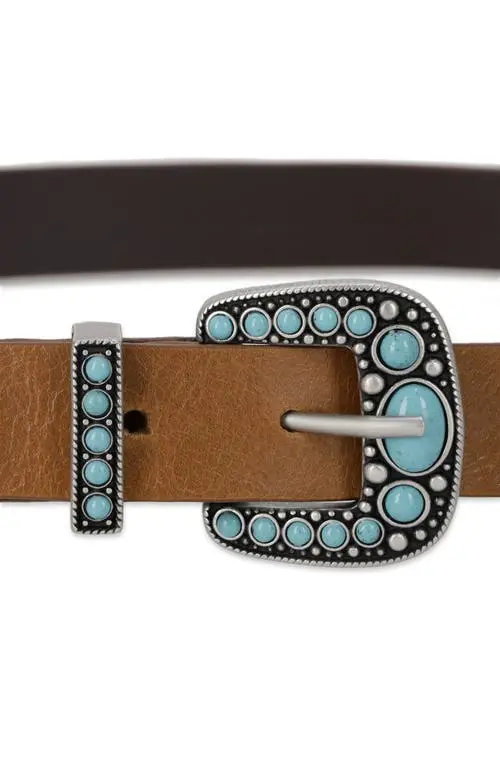 FORTELA Thelma Leather Belt - Light Brown