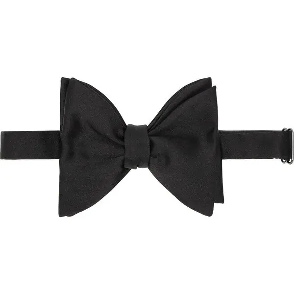FORTELA La Bowtique Dropped Bow Tie - Black