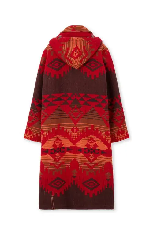 FORTELA Navajo Jacquard Virgin Wool Coat