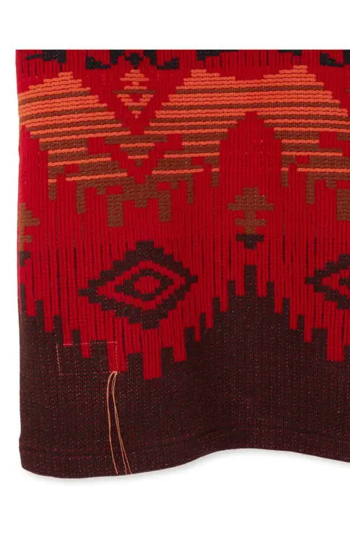 FORTELA Navajo Jacquard Virgin Wool Coat