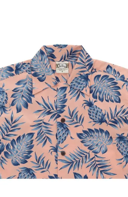 FORTELA Pineapple Print Shirt - Coral